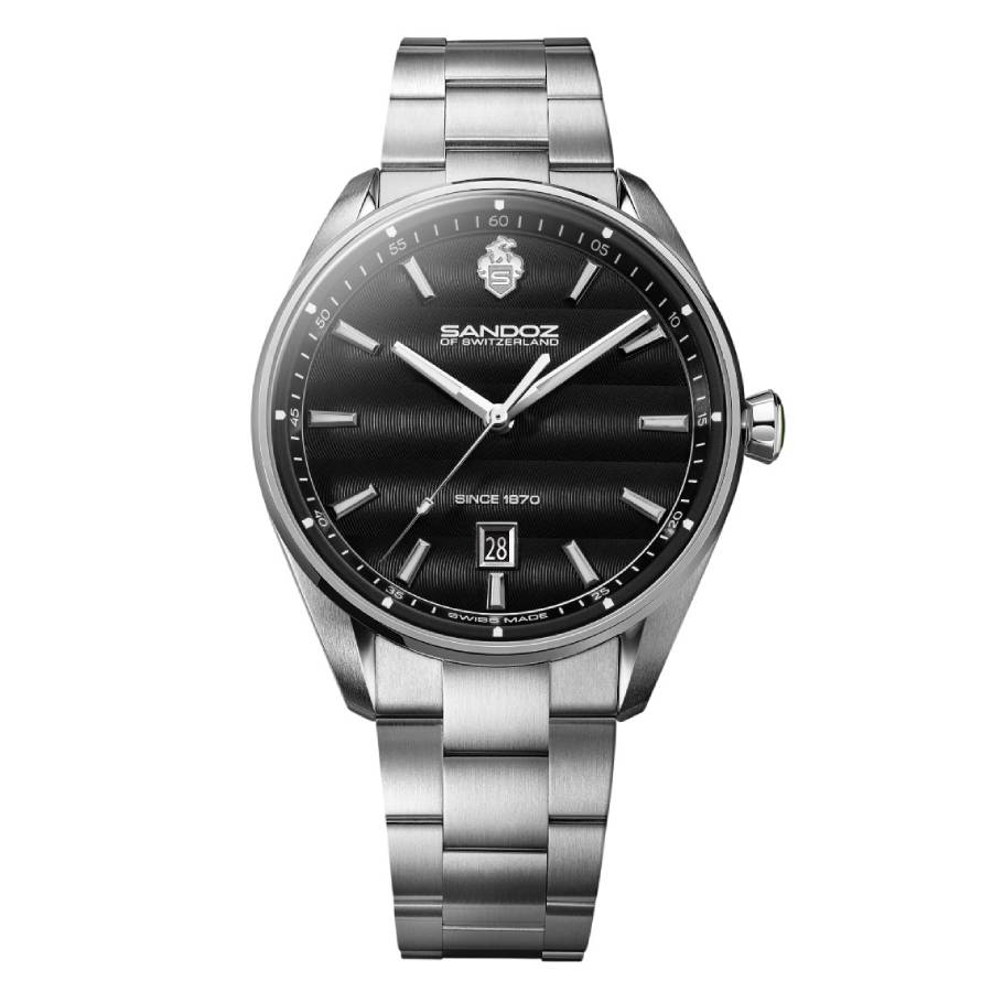 Sandoz Bachelin Quartz Black Dial Men's Watch SZWGH0001110 - Watches ...