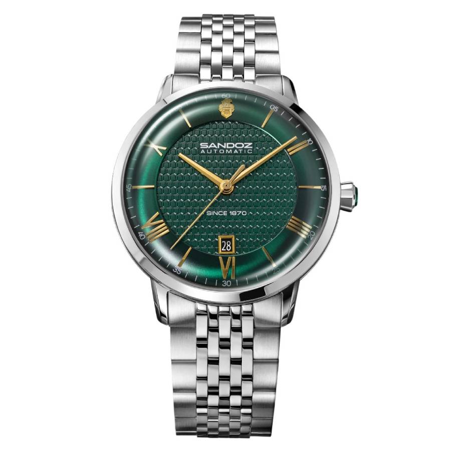 Sandoz Rochettes Automatic Green Dial Men's Watch SZWGL0000201 ...