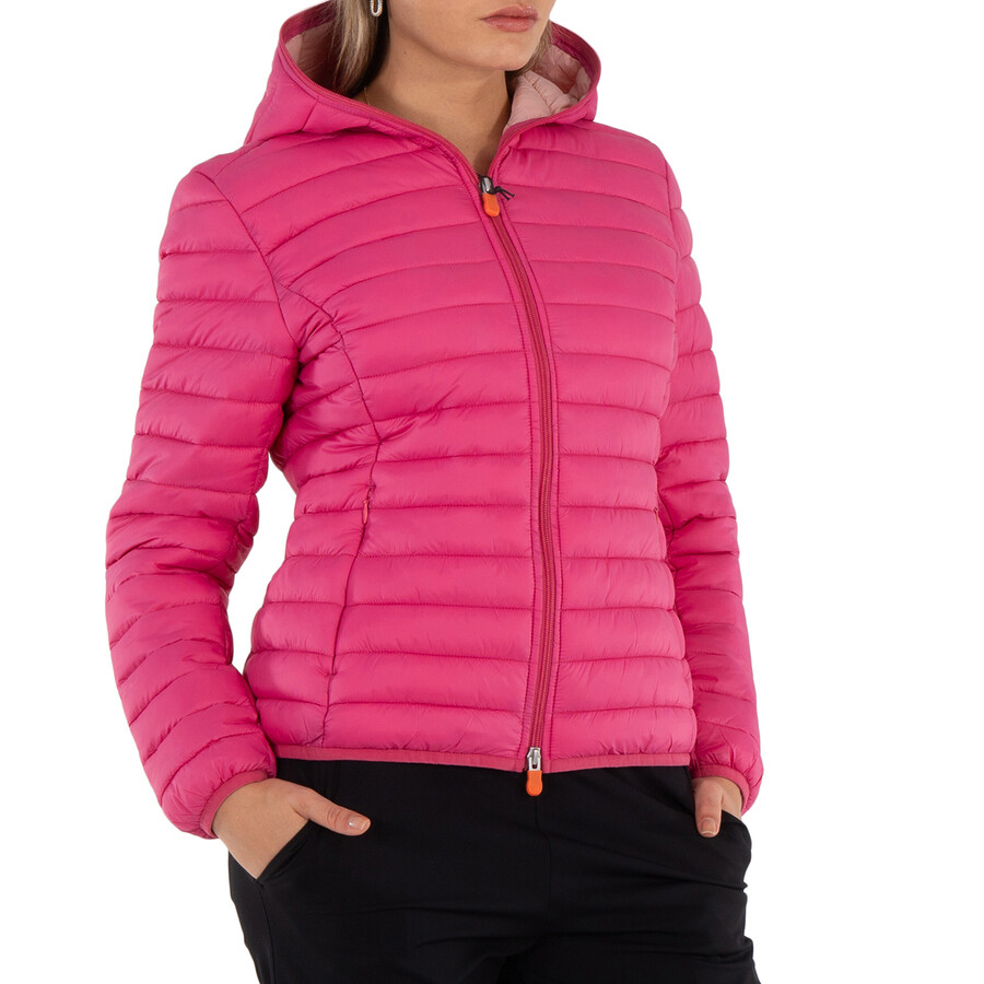 Save The Duck Gem Pink Dizy Giga Puffer Jacket, Brand Size 0 (X-Small ...