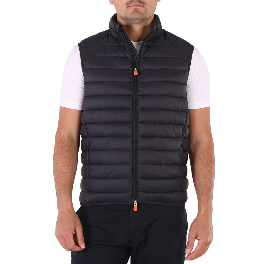 Save The Duck Men's Black Adam Icon Puffer Vest, Size X-Small D82410M ...