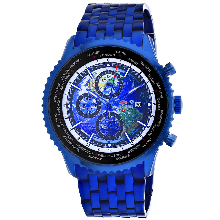 Seapro Meridian World Timer GMT Blue Dial Men's Watch SP7323 ...