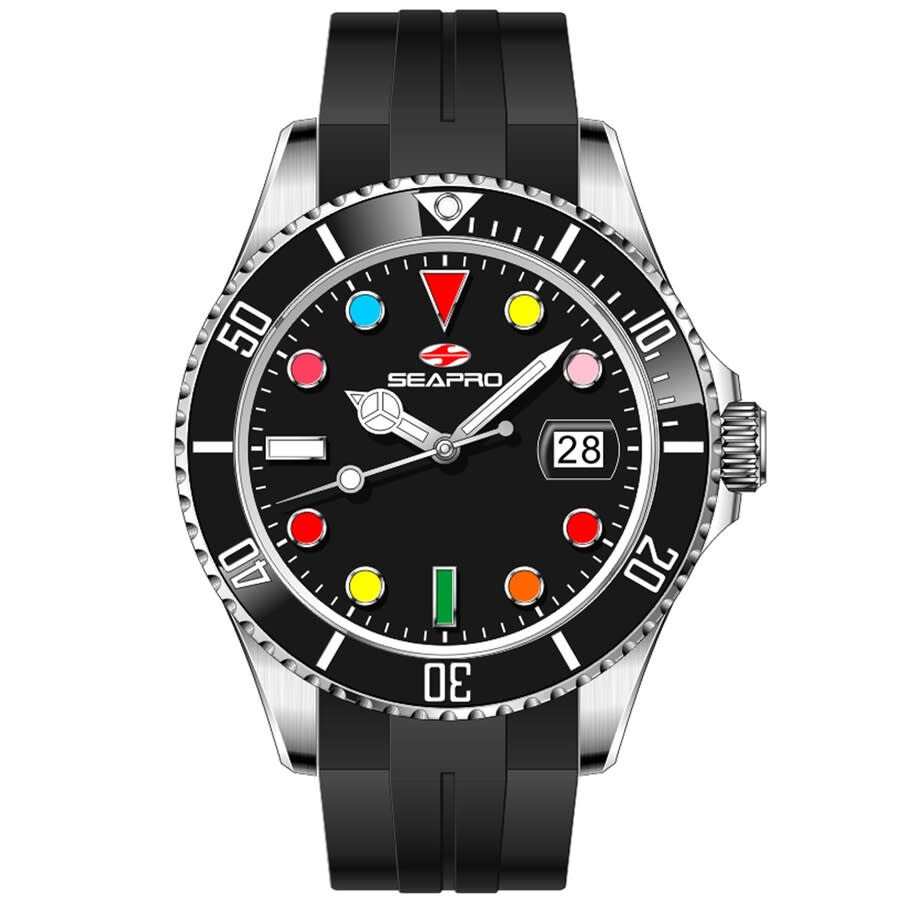 Seapro Nexus Quartz Black Dial Men's Watch SP0580 607609789253 ...