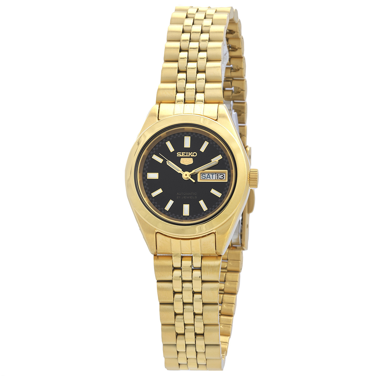 Seiko 5 Automatic Black Dial Ladies Watch SYMF64J1 - Watches, Seiko 5 ...