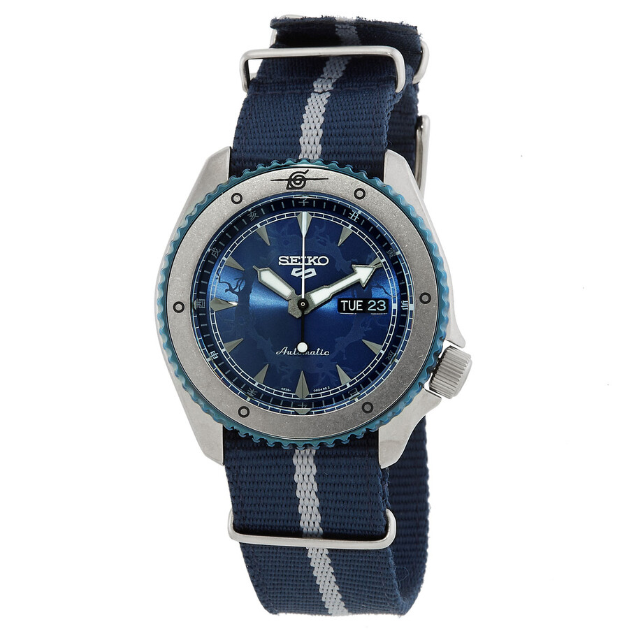 Seiko 5 Sports Naruto & Boruto Automatic Blue Dial Men's Watch SRPF69K1 ...