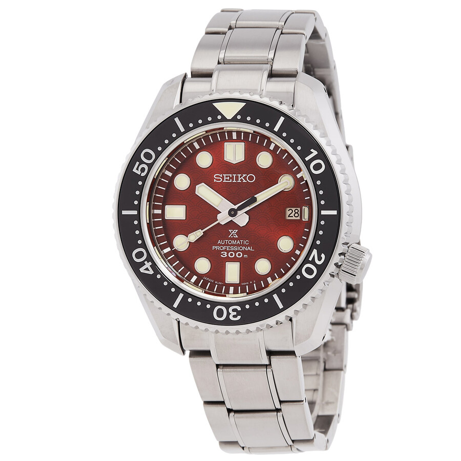 Seiko Prospex Automatic Red Dial Men's Watch SLA059 - Watches, Prospex ...