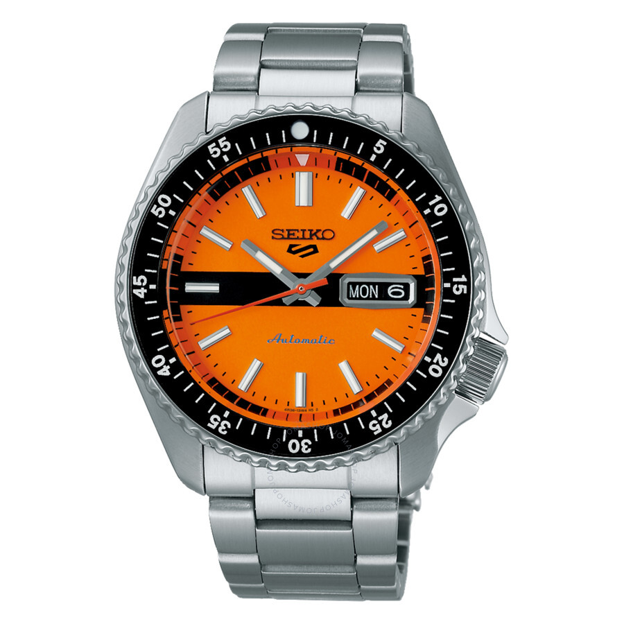Seiko 5 Sports Automatic Orange Dial Men's Watch SRPK11 - Watches, 5 ...