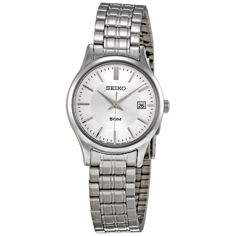 Seiko Silver Dial Stainless Steel Ladies Watch SXDC37 4954628132673 ...