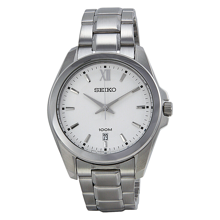 Seiko Silver Dial Stainless Steel Men's Watch SGEG59 029665170118 ...
