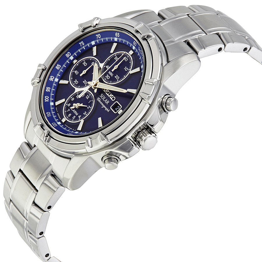 Mua Solar Alarm Chronograph Blue Dial Men's Watch SSC141 chính hãng ...