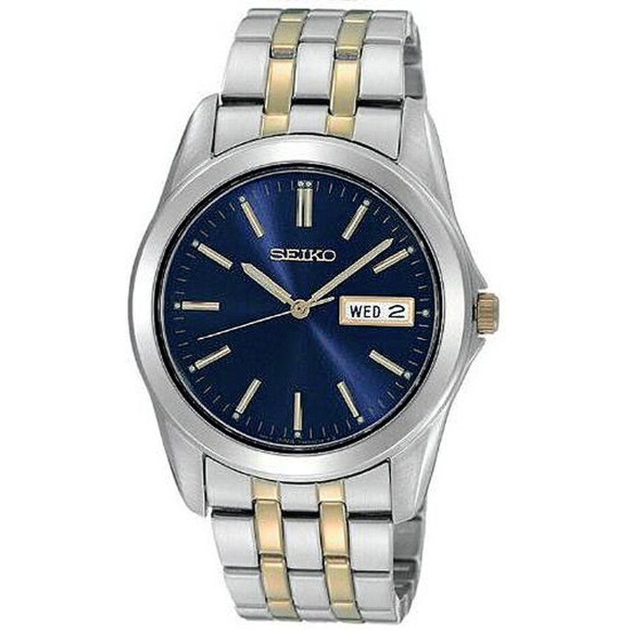 Seiko Two Tone Blue Dial Men's Watch SGGA47 4954628108807 - Watches ...