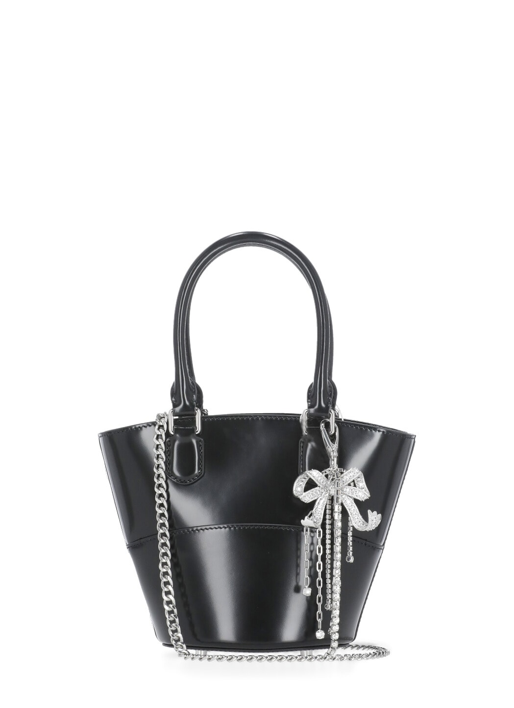 Self Portrait self-portrait Leather Shopping Bag PF25314ABCHARM TOTE BA ...