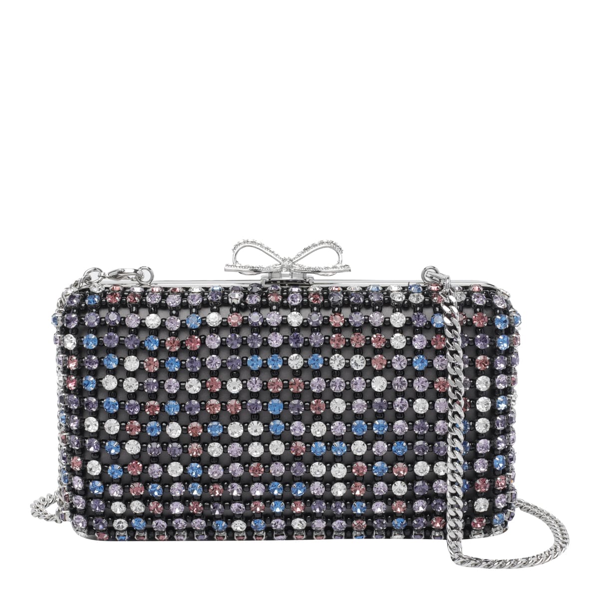 Self Portrait Self-Portrait Multi Crystal Clutch 305BMULTI COLOURED ...