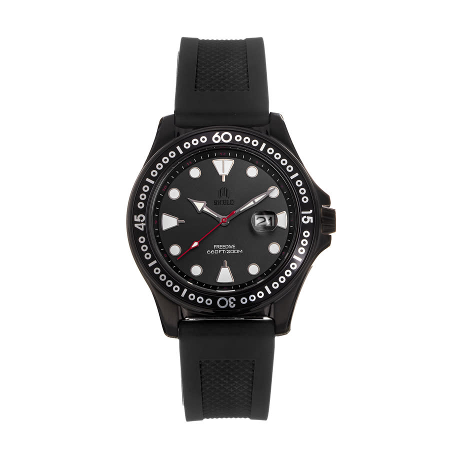 Shield Freedive Quartz Black Dial Men's Watch SLDSH115-6 840148803589 ...