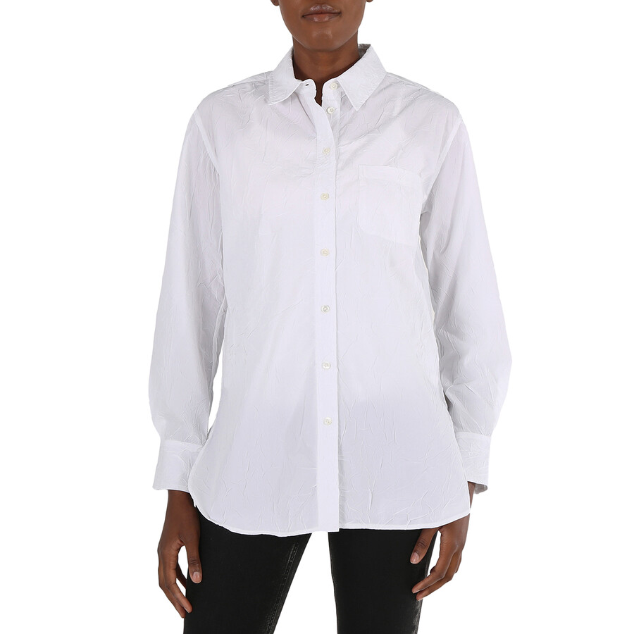 Sies Marjan Ladies Sander Crinkled Poplin Shirt, Size Medium 11CR3012 ...