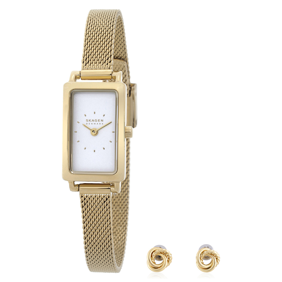 Skagen Hagen Micro Gift Set Quartz White Dial Ladies Watch SKW1158SET ...
