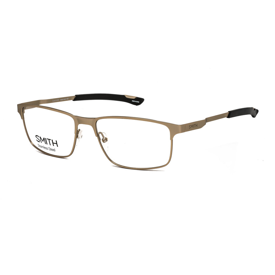 Smith Unisex Gold Tone Rectangular Eyeglass Frames CASCADE0AOZ0058 ...