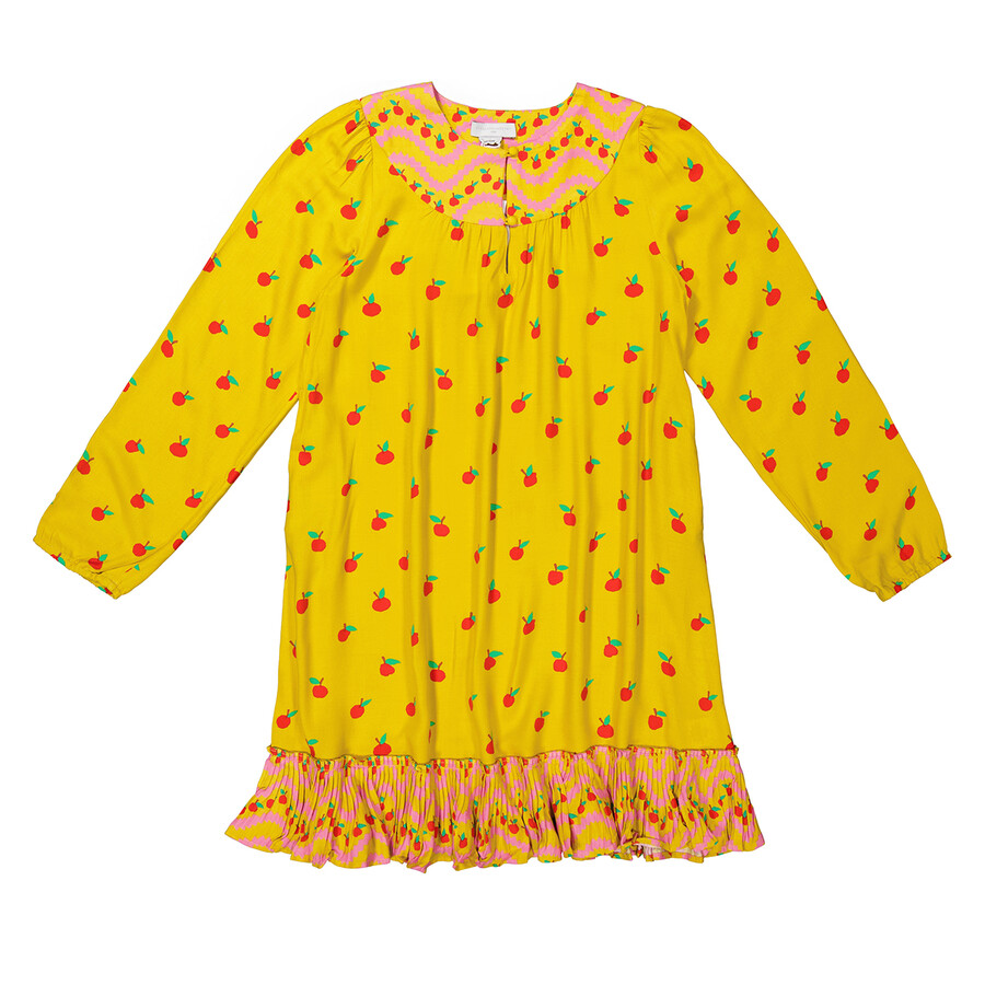 Stella Mccartney Girls Apple Pattern Swiggles Dress, Size 10Y 8R1D70 ...