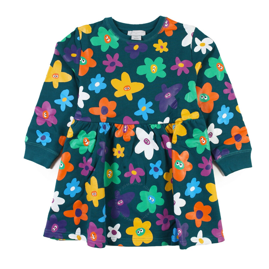 Stella Mccartney Girls Smiley Flower-Print Dress, Size 12Y TT1B30-Z1332 ...