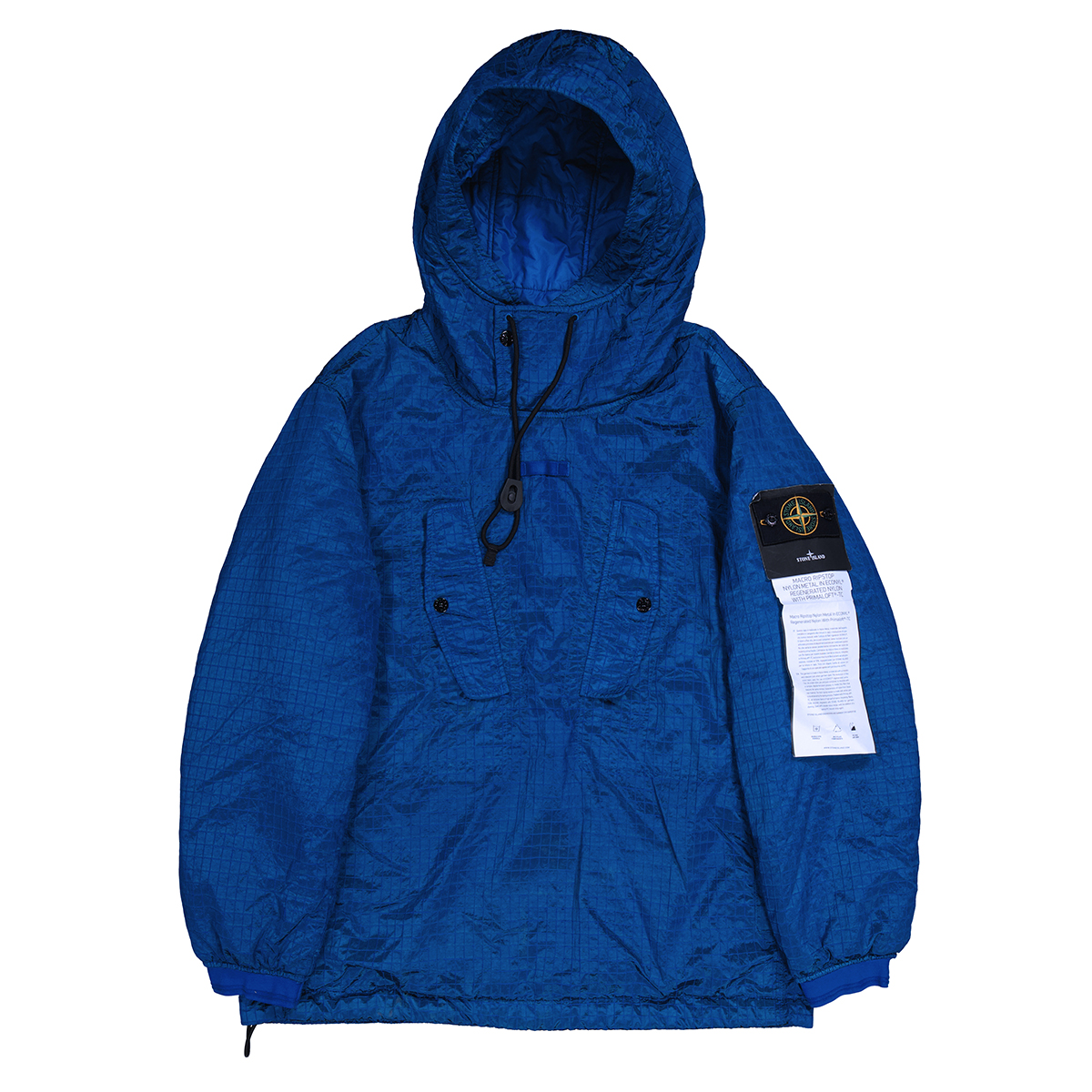 Stone Island Bright Blue Macro Ripstop Nylon Jacket, Size Large ...