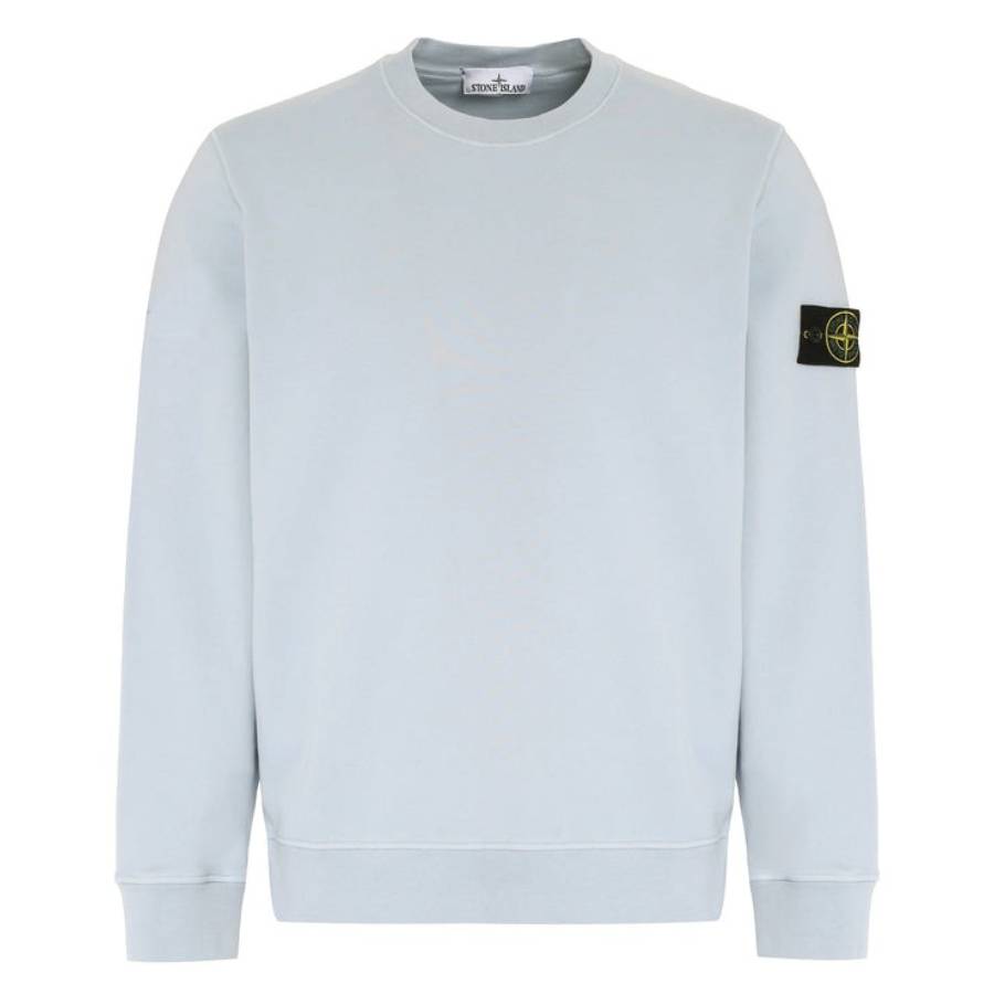 Stone Island Compass Badge Crewneck Sweatshirt, Size Small 801563051 ...