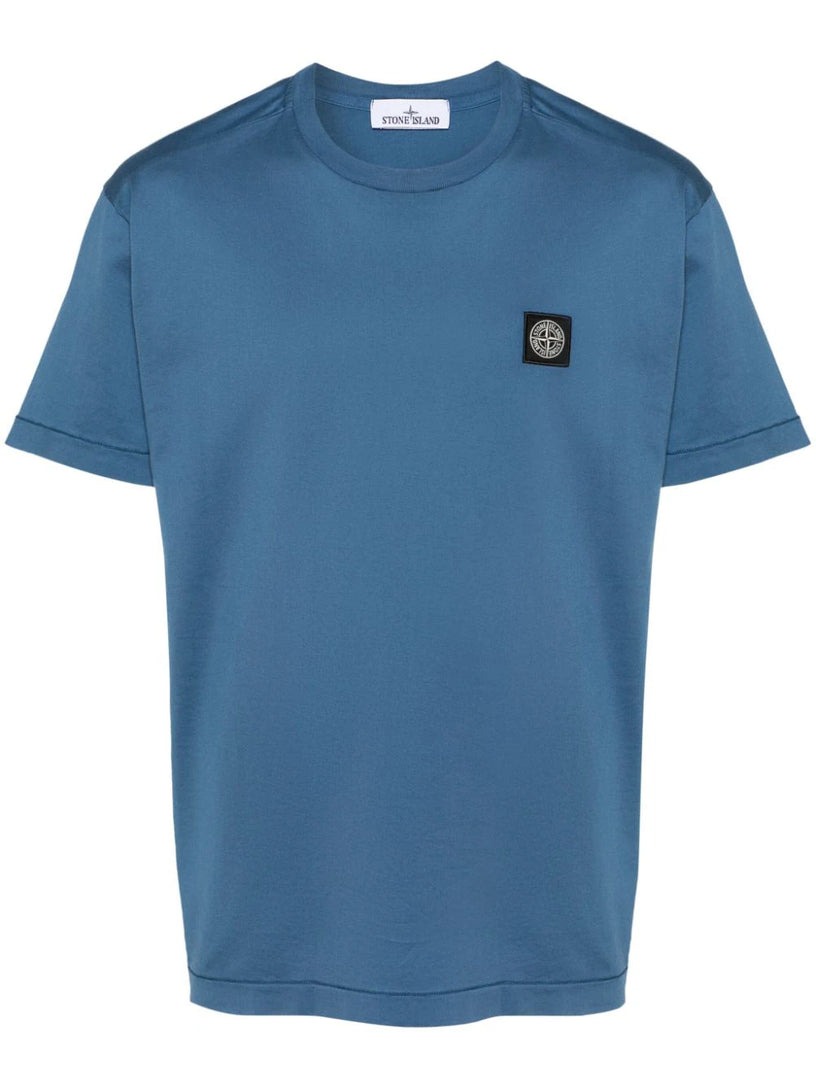 Stone Island Men's Dark Blue Cotton Jersey T-Shirt, Size Small ...