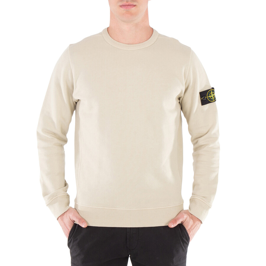 Stone Island Men's Plaster Cotton Crewneck Sweatshirt, Size Small ...