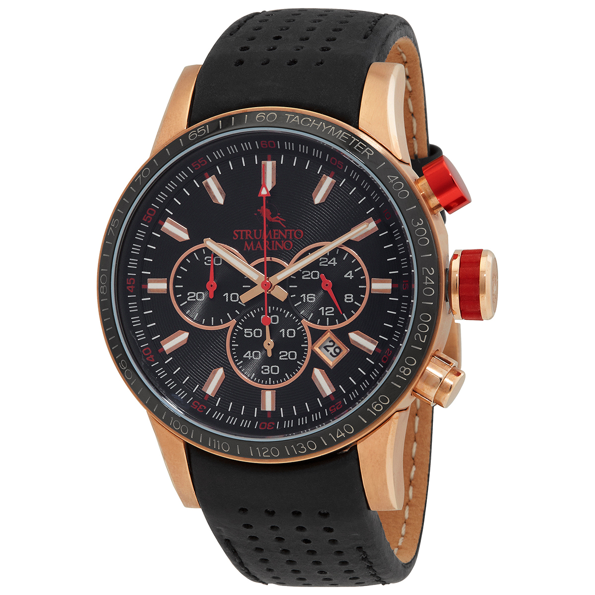 Strumento Marino Missouri Chronograph Quartz Black Dial Men's Watch ...