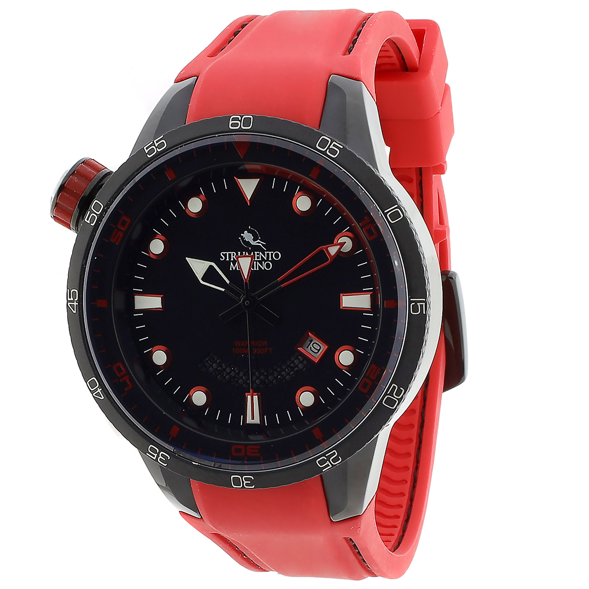 Strumento Marino Warrior Lefty Quartz Black Dial Men's Watch SM108S/BK ...