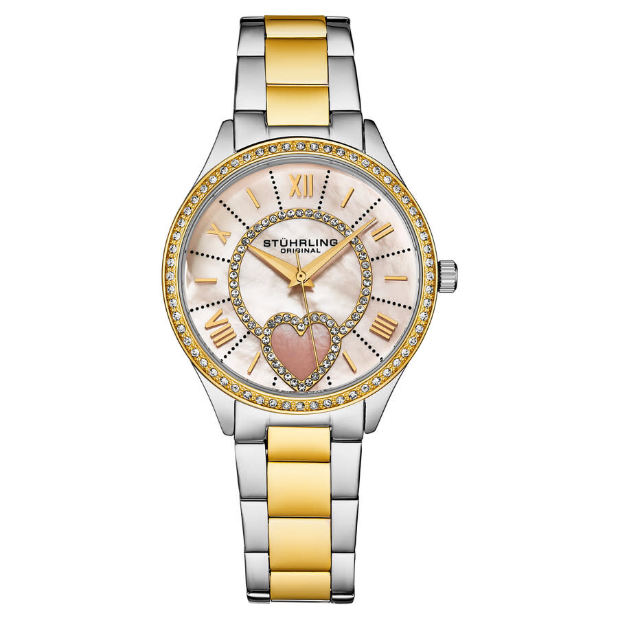 Stuhrling Original Symphony Quartz White Dial Ladies Watch M17175 ...