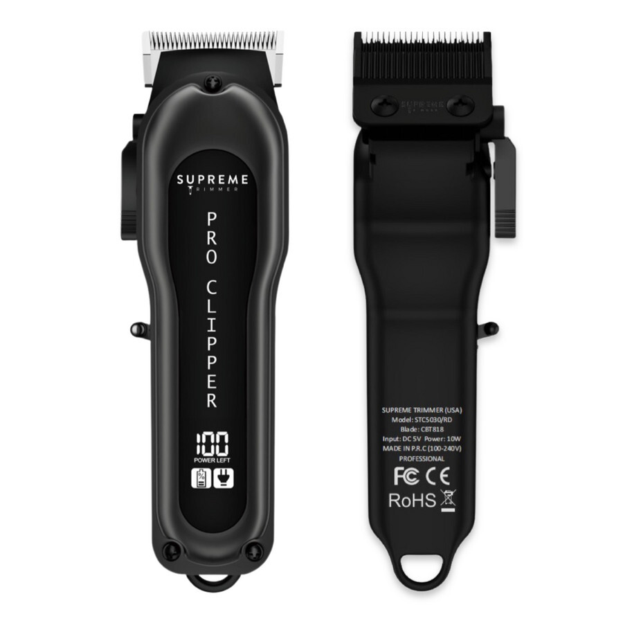 Supreme Trimmer Pro Clipper Black Tools & Brushes 688201434925 - Beauty ...