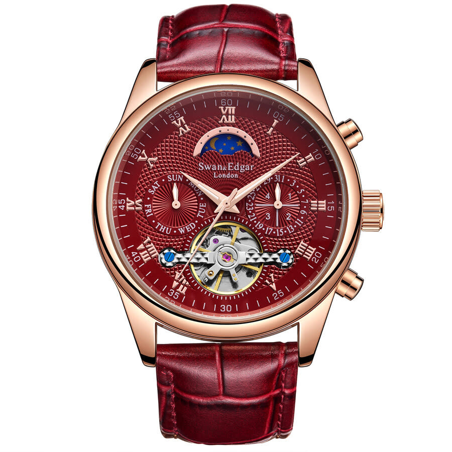Swan & Edgar Complexity Red Dial Men's Watch SE00230 756839759632 ...