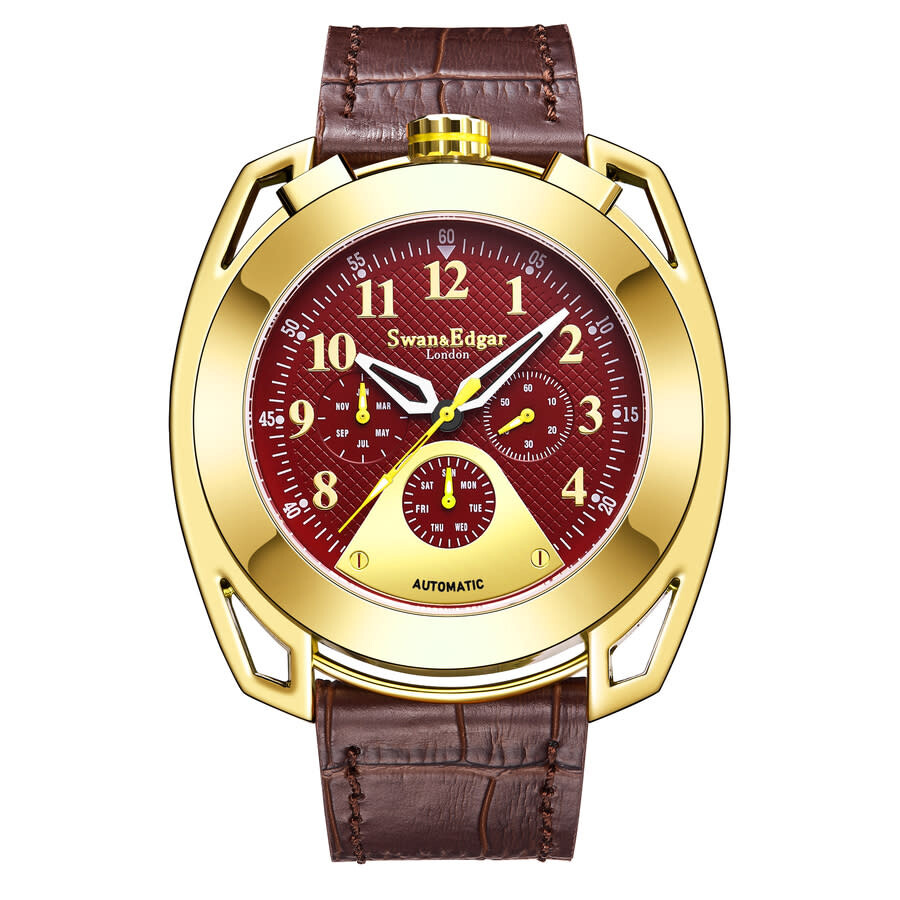 Swan & Edgar Crusader Automatic Brown Dial Men's Watch SE1552 - Watches ...
