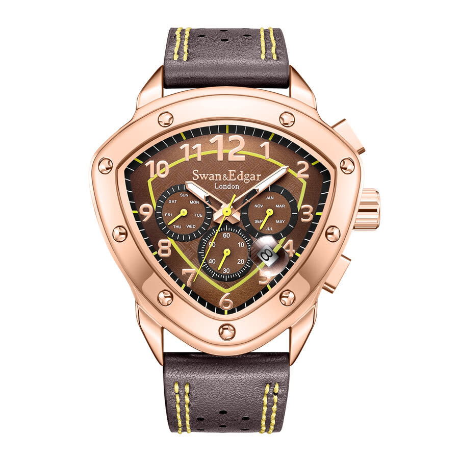 Swan & Edgar Emblem Automatic Brown Dial Men's Watch SE1920 ...