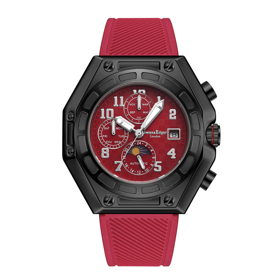 Swan & Edgar Fortress Automatic Red Dial Men's Watch SE00981 ...