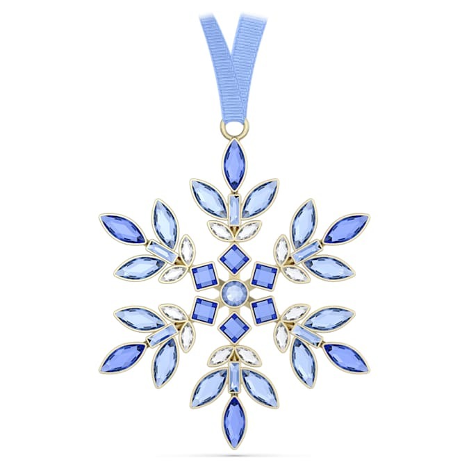 Swarovski Blue Gema Holiday Ornament 5691042 9009656910429 - Crystals ...