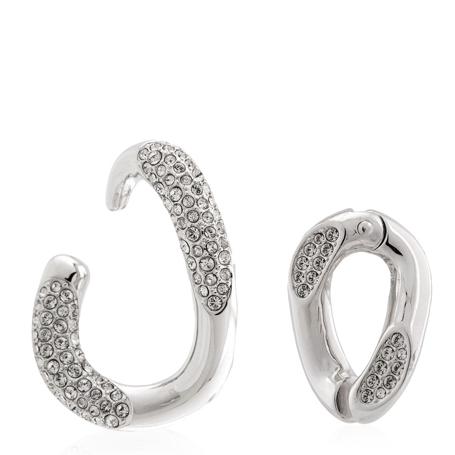 Swarovski Dextera Ear Cuff, White, Rhodium Plated 5618303 9009656183038 ...
