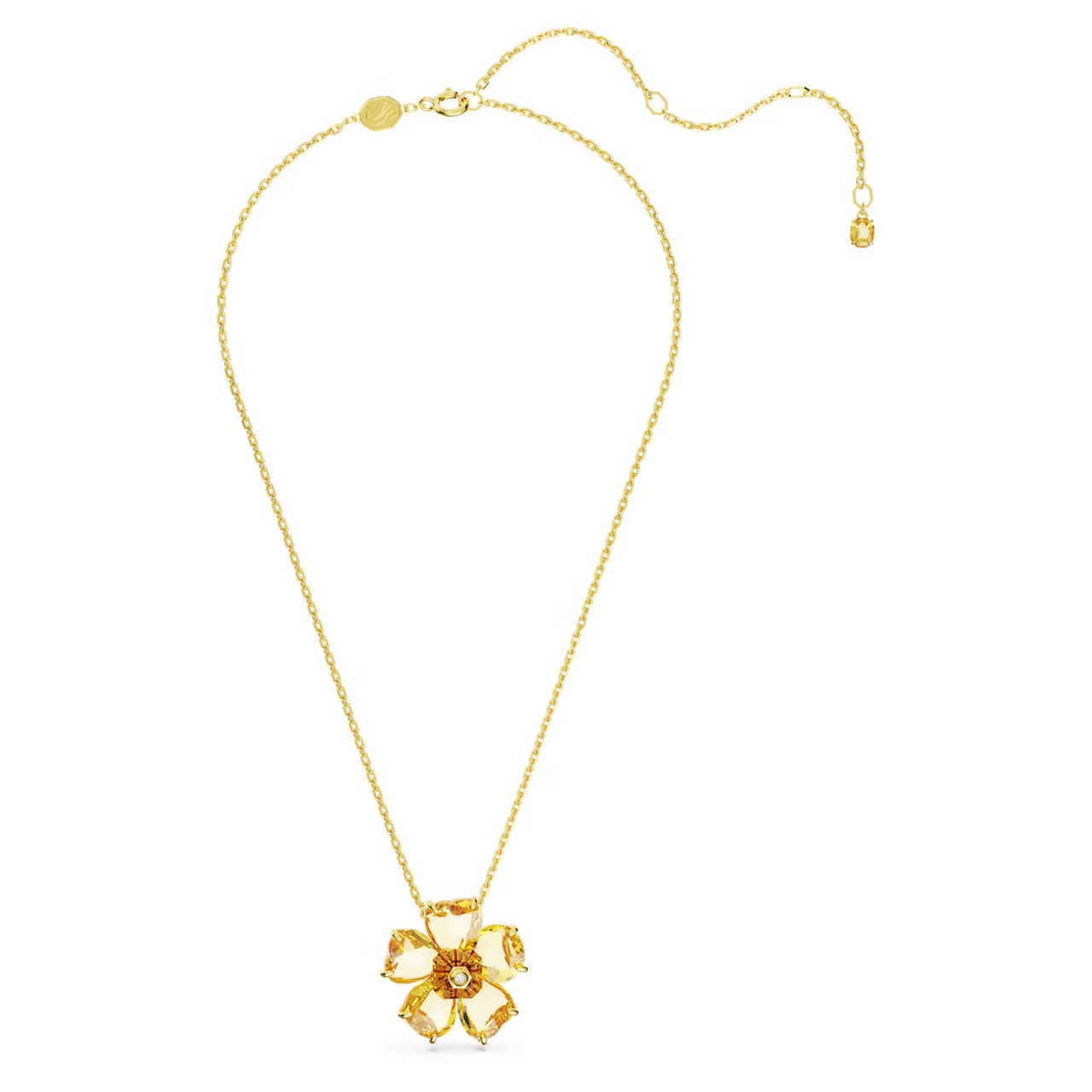 Swarovski Idyllia Yellow Flower Necklace 5650570 - Jewelry, Ladies ...