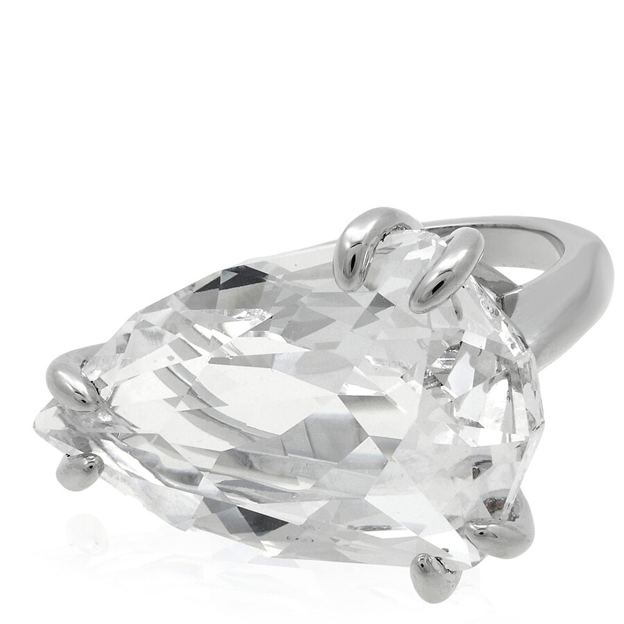 Swarovski Ladies Mesmera White Cocktail Ring 5610377 9009656103777 ...