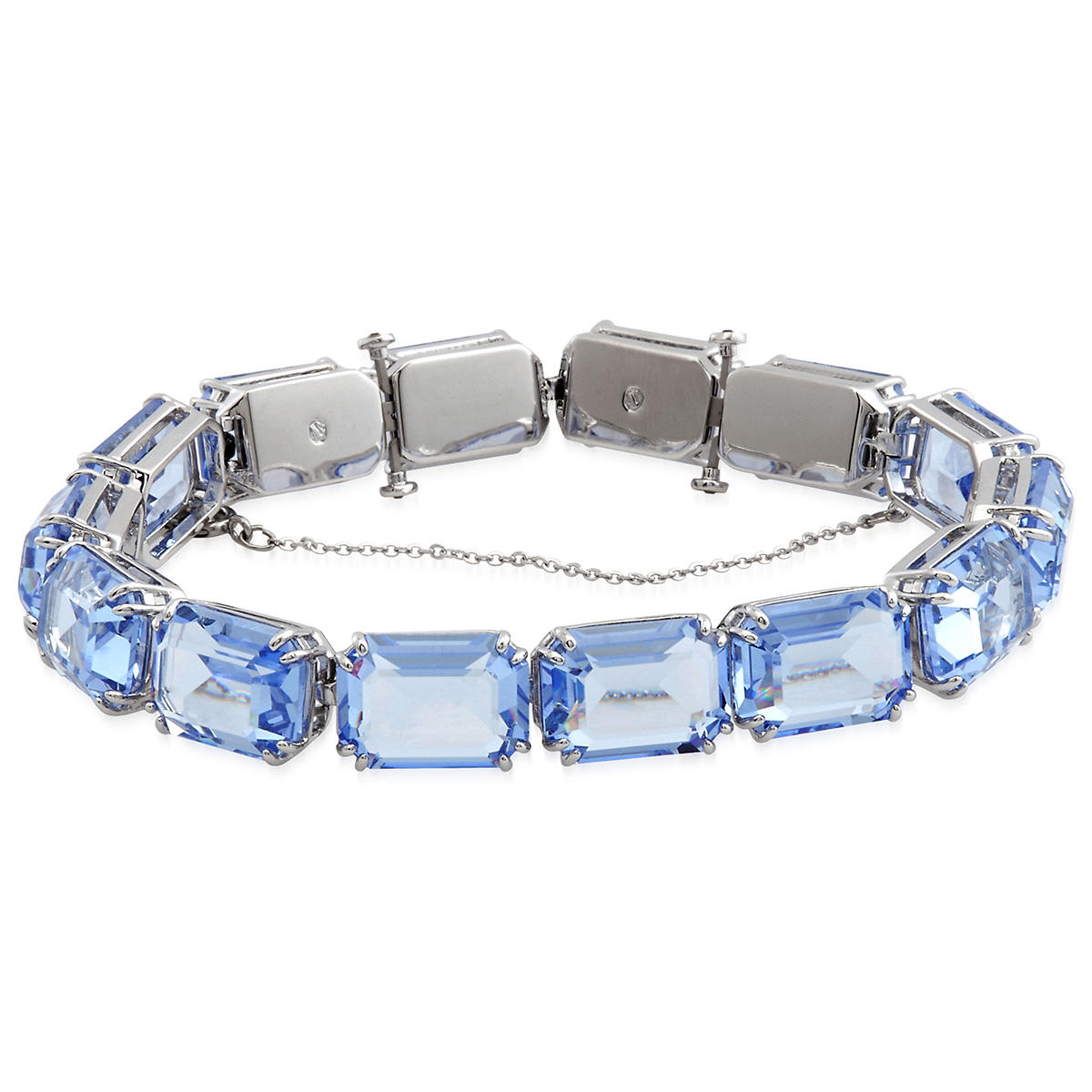 Swarovski Ladies Millenia Rhodium Plated Octagon Cut Bracelet 5614927 ...
