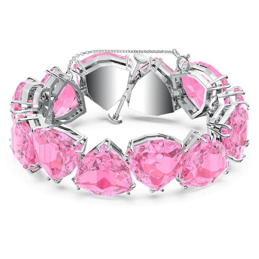 Swarovski Ladies Millenia Triangle Cut Pink Crystals Bracelet 5609714 ...