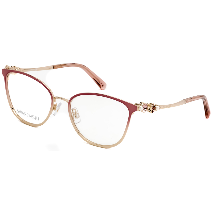 Swarovski Ladies Pink Square Eyeglass Frames SK536807453 889214138583 ...