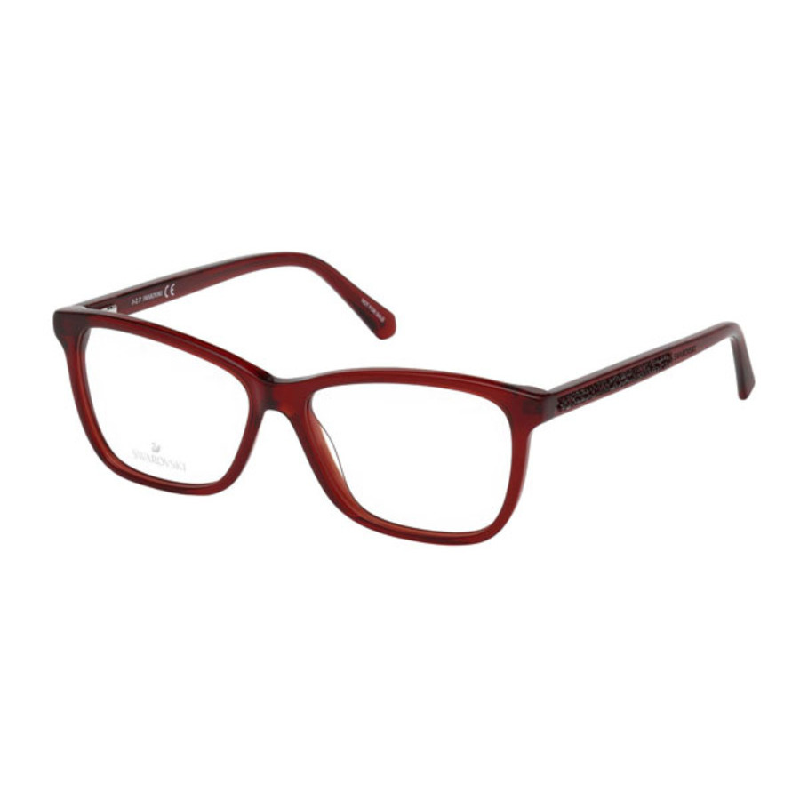 Swarovski Ladies Red Rectangular Eyeglass Frames SK526506652 ...