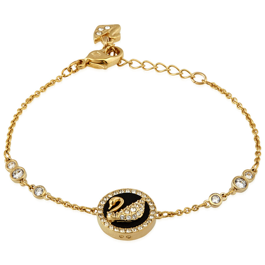 Swarovski Leather Swan Bracelet 5376481 9009653764810 - Jewelry, Ladies ...