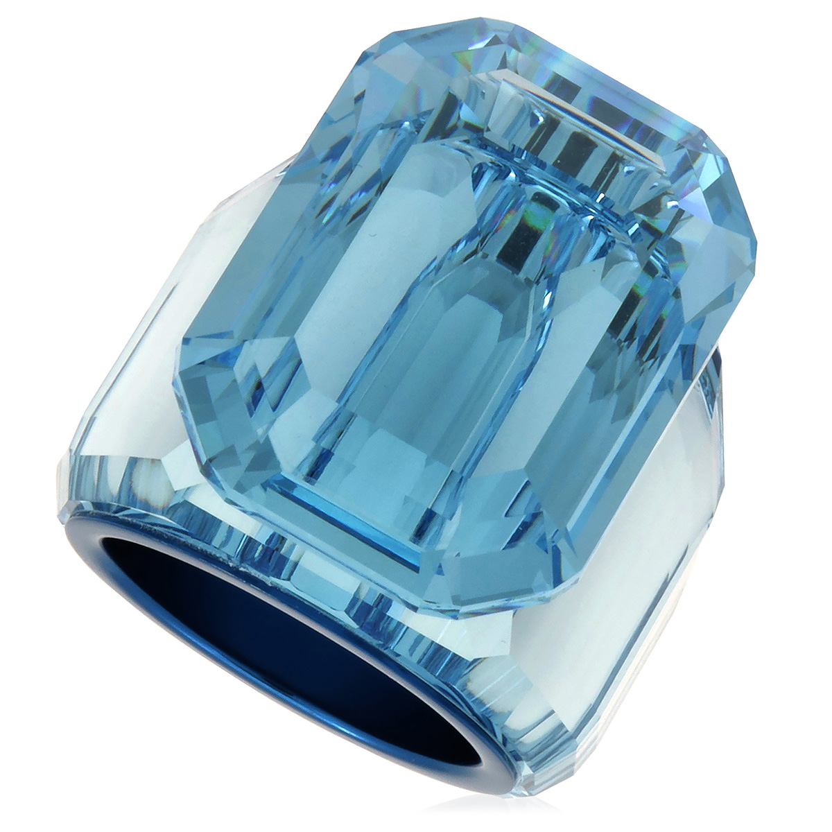 Swarovski Lucent Blue Cocktail Ring, Size 58 (US 8) 5607352 ...