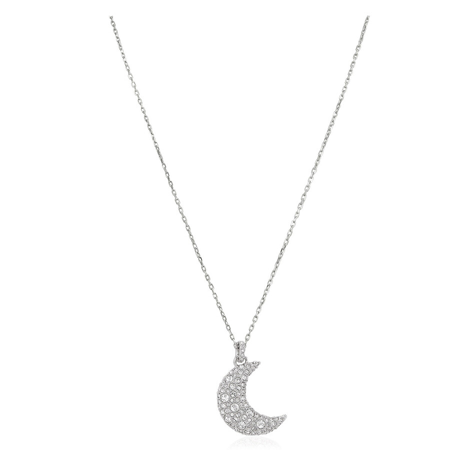 Swarovski Luna Pendant Rhodium Shiny Clear 5666181 9009656661819 ...