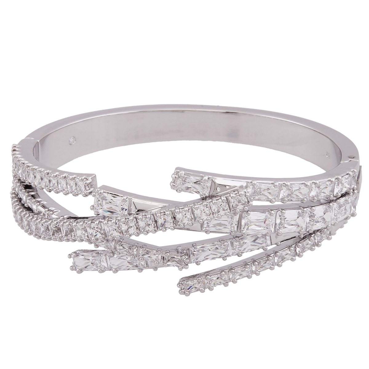 Swarovski Matrix Mixed Cuts Crystal Bangle, Size L 5726292 - Jewelry ...