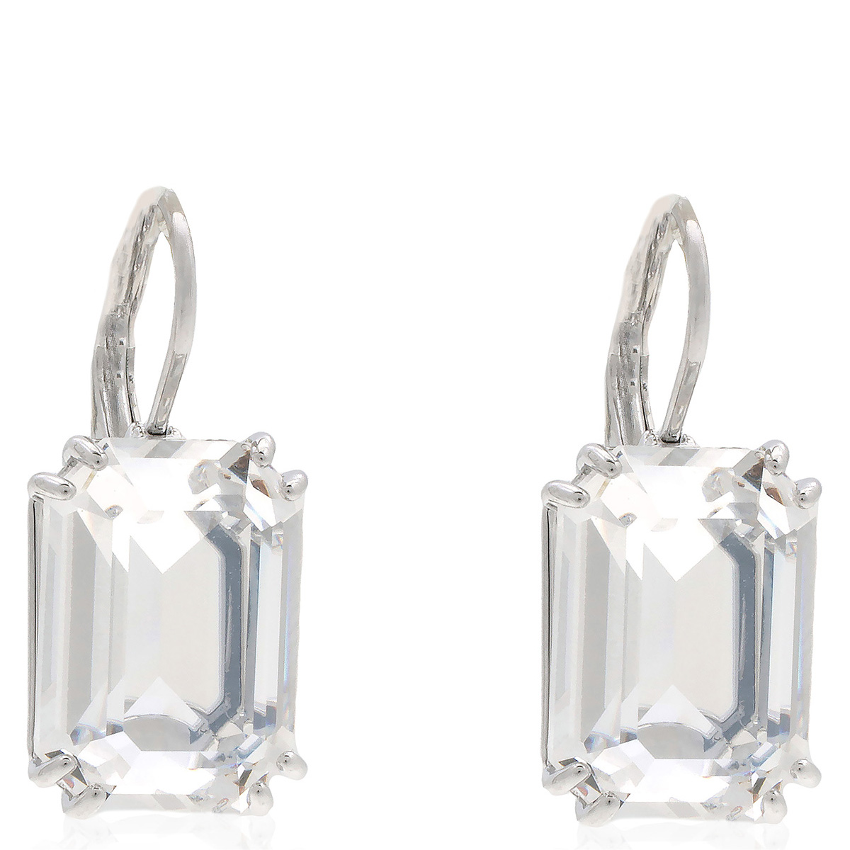 Swarovski Millenia Pierced Earrings Rhodium Shiny Crystal Ignite ...