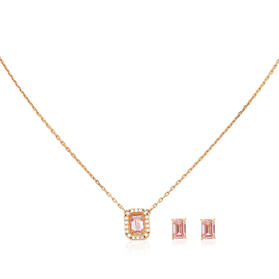 Swarovski Millenia Pink Una Octagon Cut Set 5620548 191453165085 ...