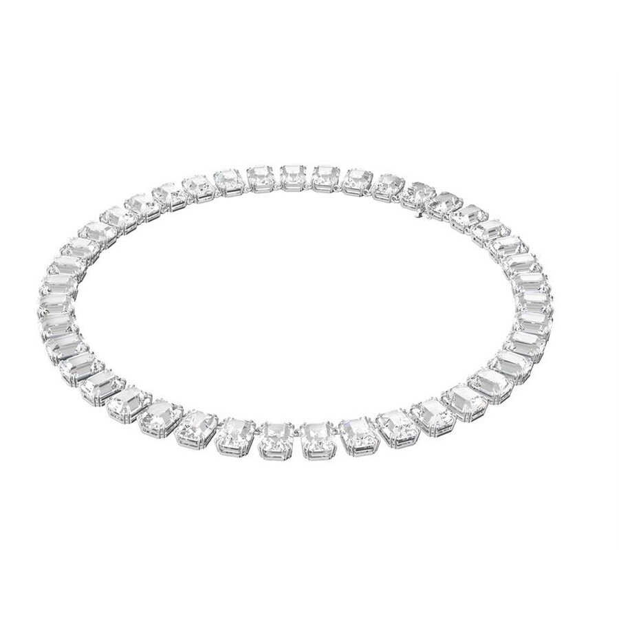 Swarovski Millenia White Rhodium Plated Octagon Cut Necklace 5614929 ...