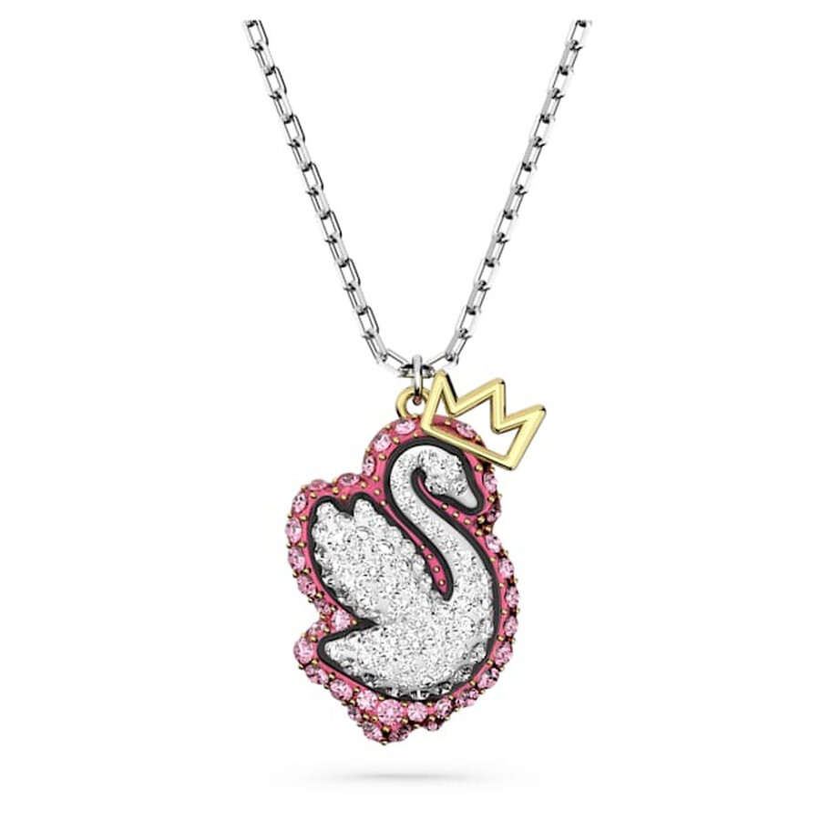Swarovski Rhodium Plated Swan Pendant Necklace 5649200 - Jewelry, Swan ...
